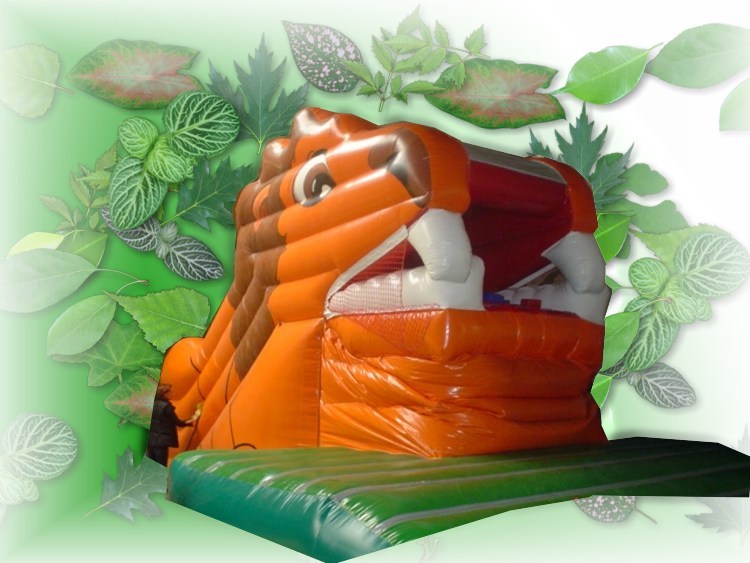 Snappy Lion mit bewegl. Maul und Rutsche | Proline Factory - Hüpfburgen ...